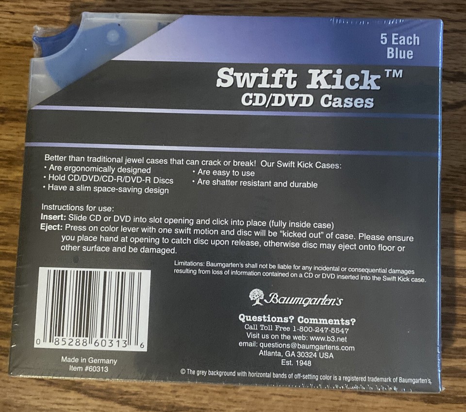 50 Swift Kick™ CD/DVD/Blu-Ray Cases Lever Eject Disk 5 Pack Sealed - 10 Packs=50 | eBay
