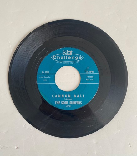 Vintage The Soul Surfers 45 RPM Vinyl Record Jerry Wallace Surf Surfing ...