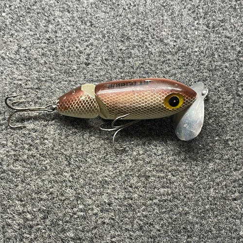 Arbogast Jointed Jitterbug G670 Vintage Topwater Lure 3.5" 5/8oz Brown ...