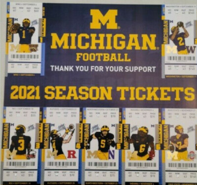 2021 MICHIGAN WOLVERINES FOOTBALL TICKET STUBS | eBay
