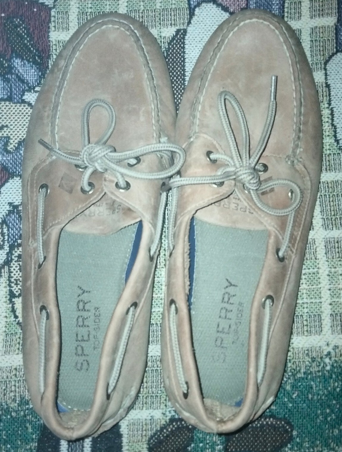 Classic Sperry Topsiders Tan Leather Boat Shoes Deck … - Gem