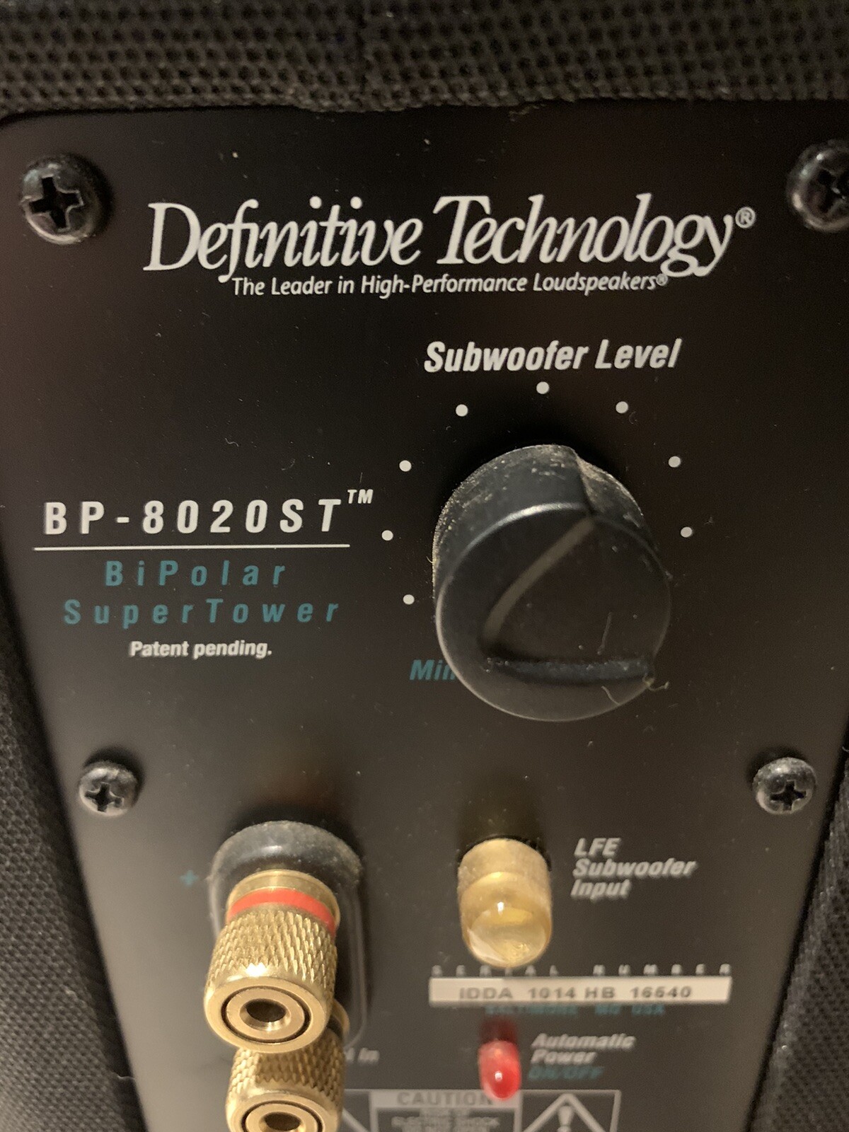 Definitive Technology BP-8020ST bi-polar Tower ( pair ) built in ...