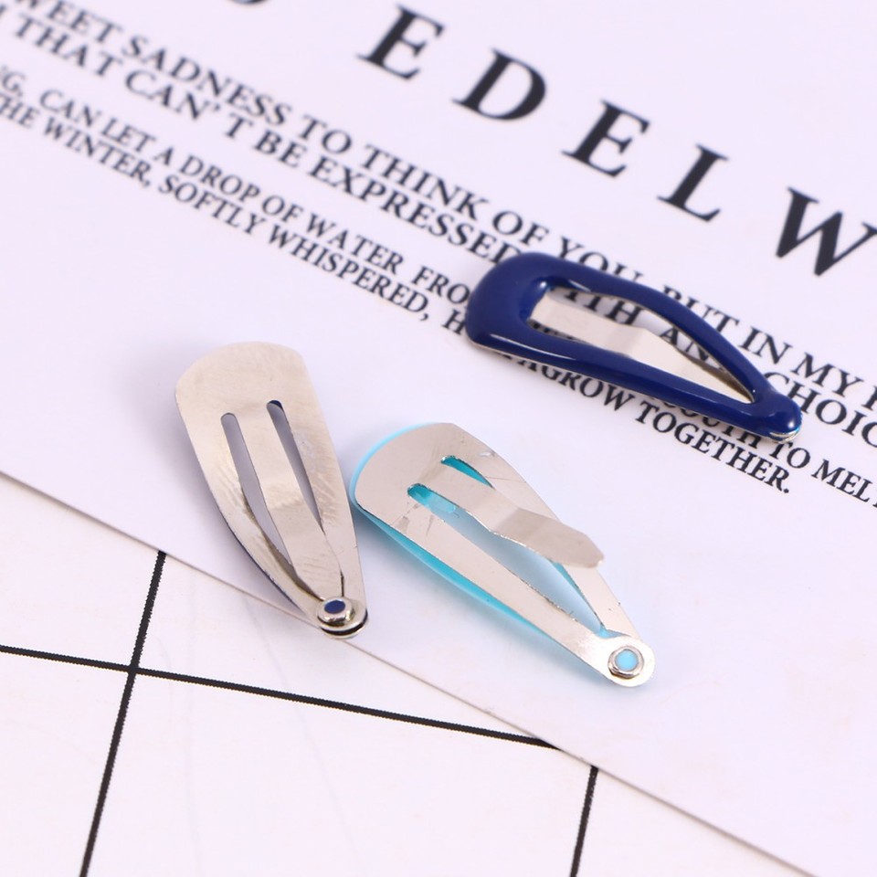 14pcs Mini Water Droplets Shape Hairpins Hair Clip Metal Barrette Bobby ...