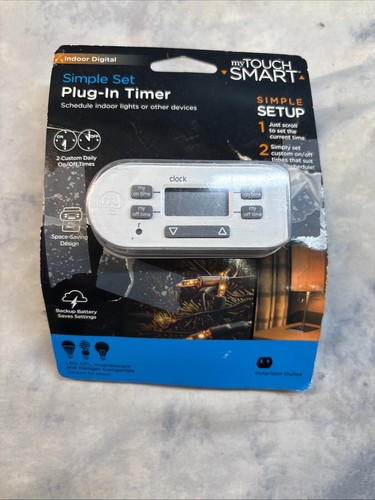 My Touch Smart Simple Set Digital Plug-in Timer Indoor Open Package | eBay