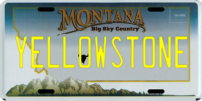 Yellowstone National Park Montana License plate | eBay