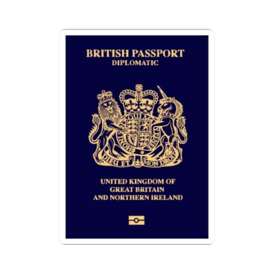 British Passport 2020 (Diplomatic) - STICKER Vinyl Kiss-Cut Decal | eBay