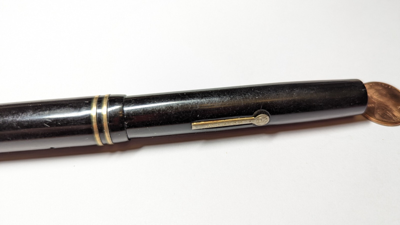 VINTAGE MORTON OVERSIZE BLACK FOUNTAIN PEN NEEDS NIB | eBay