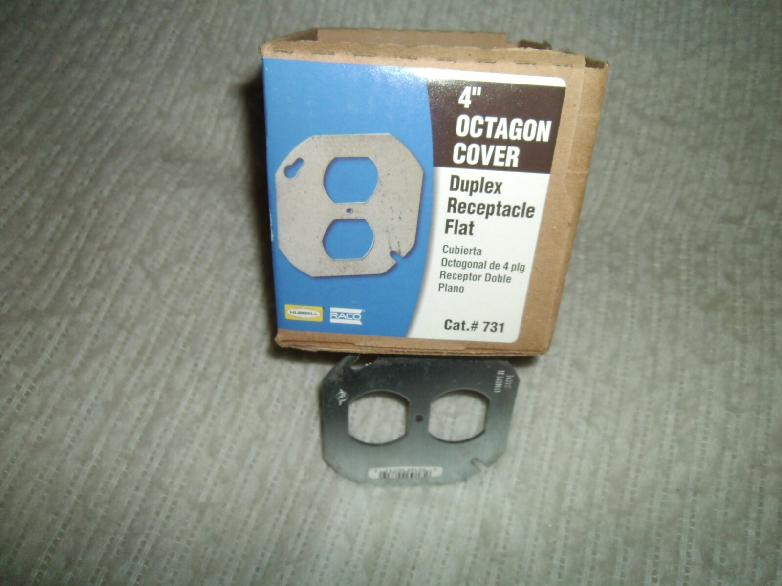 RACO 731 4in Round Flat Duplex Receptacle Cover for sale online | eBay