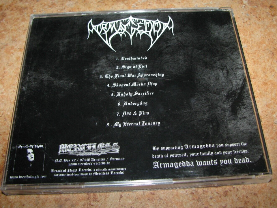 ARMAGEDDA "The Final War Approaching" CD 2002 (bathory, darkthrone ...