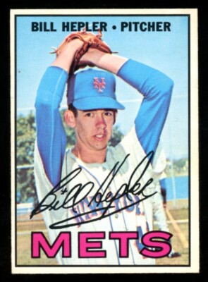 1967 OPC O PEE CHEE TOPPS BASEBALL MLB 144 BILL HEPLER NM NEW YORK N Y ...