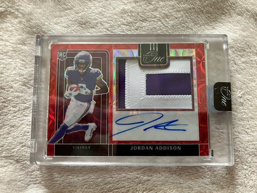 2023 Panini One - Jordan Addison - Precision Rookie Patch Autograph Red ...