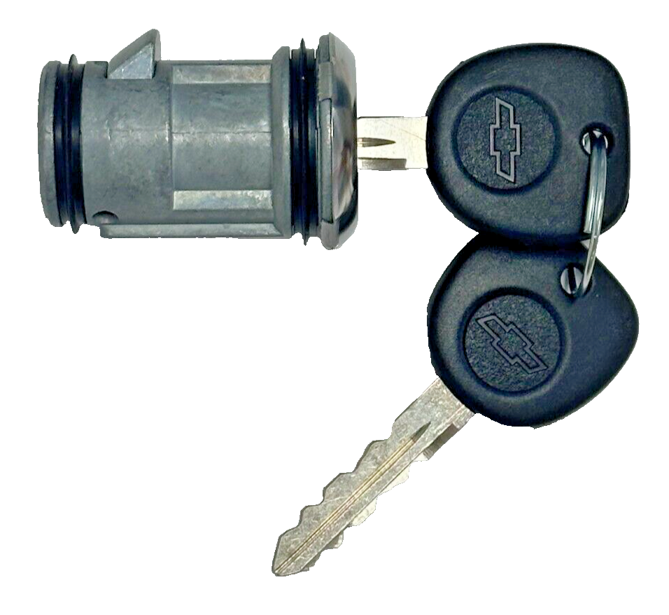 Chevy GMC Spare Tire Lock Key Cylinder Assembled 2 GM logo Keys | eBay