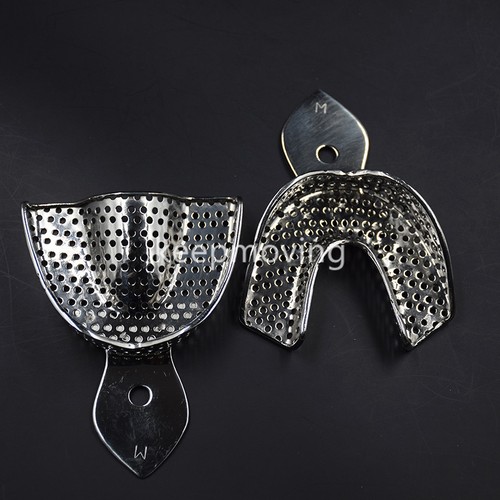 Dental Stainless Steel Autoclavable Medium Metal Impression Trays U+L 2 ...