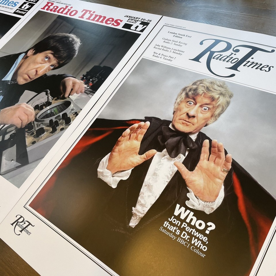Four A2 Doctor Who Radio Times Posters Tardis Police Box Dr Who Print ...