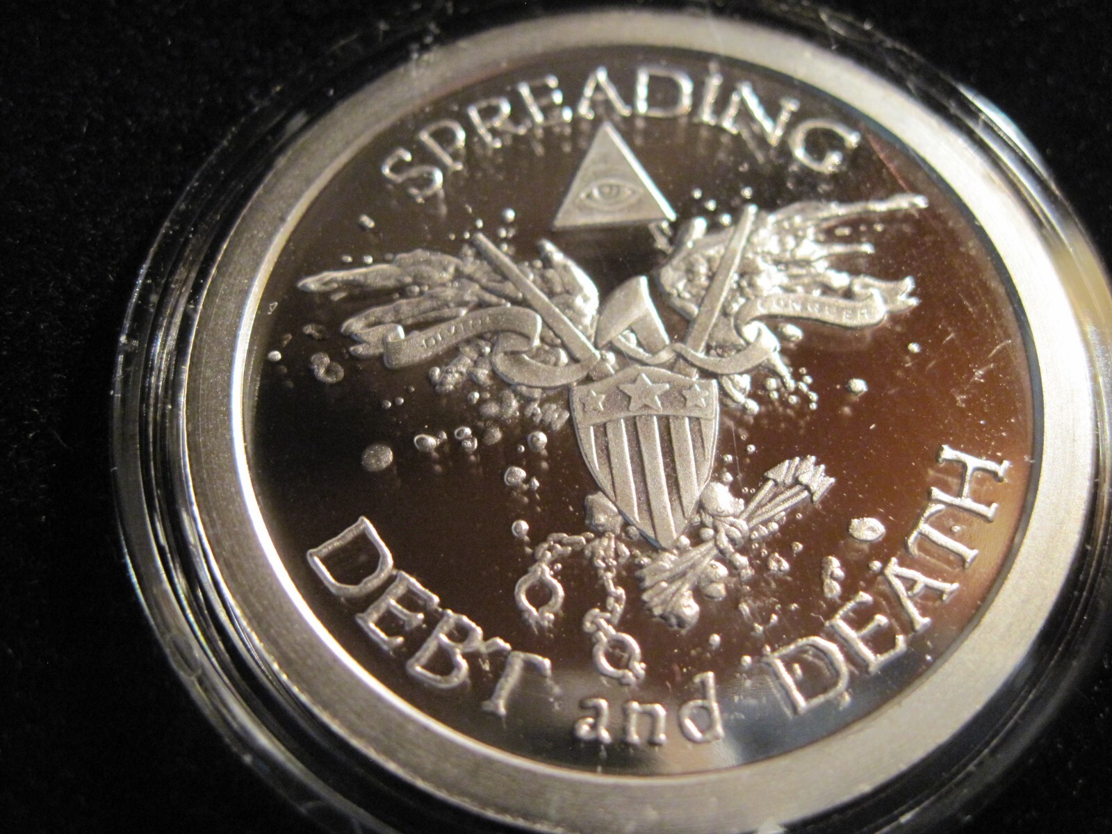 2017 DEATH DOLLAR DOUBLE OBVERSE PROOF SILVER SHIELD LIMITED MINTAGE | eBay