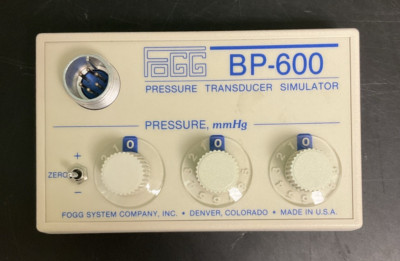 Fogg System Company BP-600 Pressure Transducer Simulator | eBay