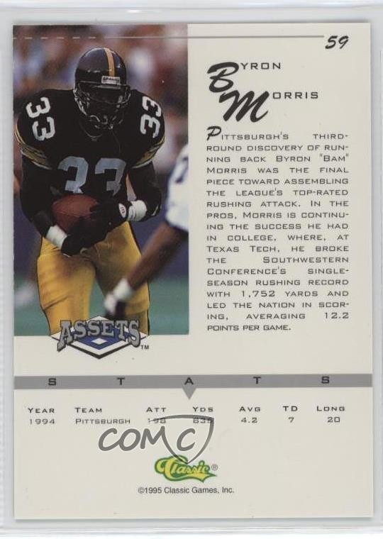 1995 Classic Assets Silver Foil Signature Bam Morris #59 | eBay UK
