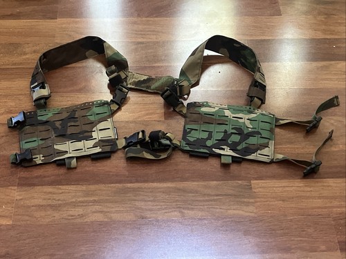 Spiritus 34 Alpha Split Chest Rig Plus Straps - M81 Woodland | eBay