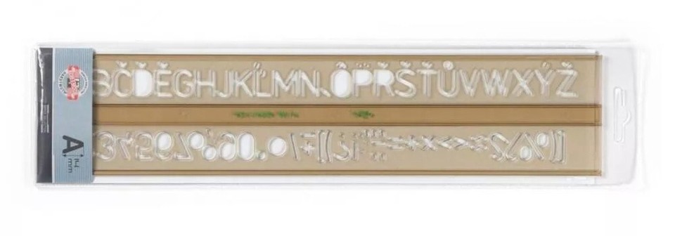 Letter Template Stencil Metric KOH-I-NOOR 903 ISO Lettering | eBay