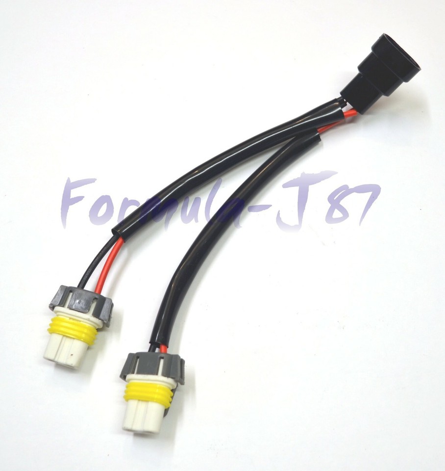 Splitter Wire Ceramic 9045 Two Harness Fog Light Female Socket Replace ...