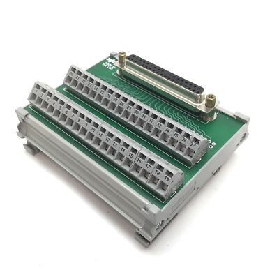 Wago 37-Pin Breakout Board, 37x Cage Clamp Terminals to 37-Pin Female D ...