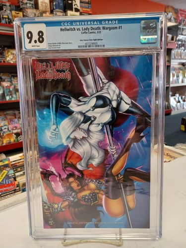 HELLWITCH vs LADY DEATH: WARGASM #1 Pole Fight Edition CGC 9.8 ...