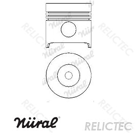 Piston With Rings for Iveco Fiat 1901395 | eBay