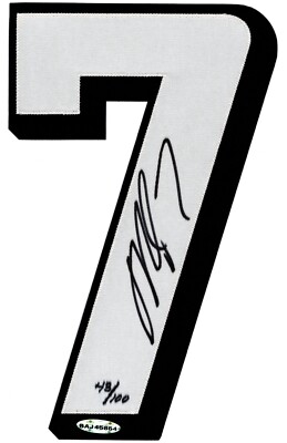 Michael Vick Atlanta Falcons Signed Jersey Number 7 w/UDA COA #48/100 ...