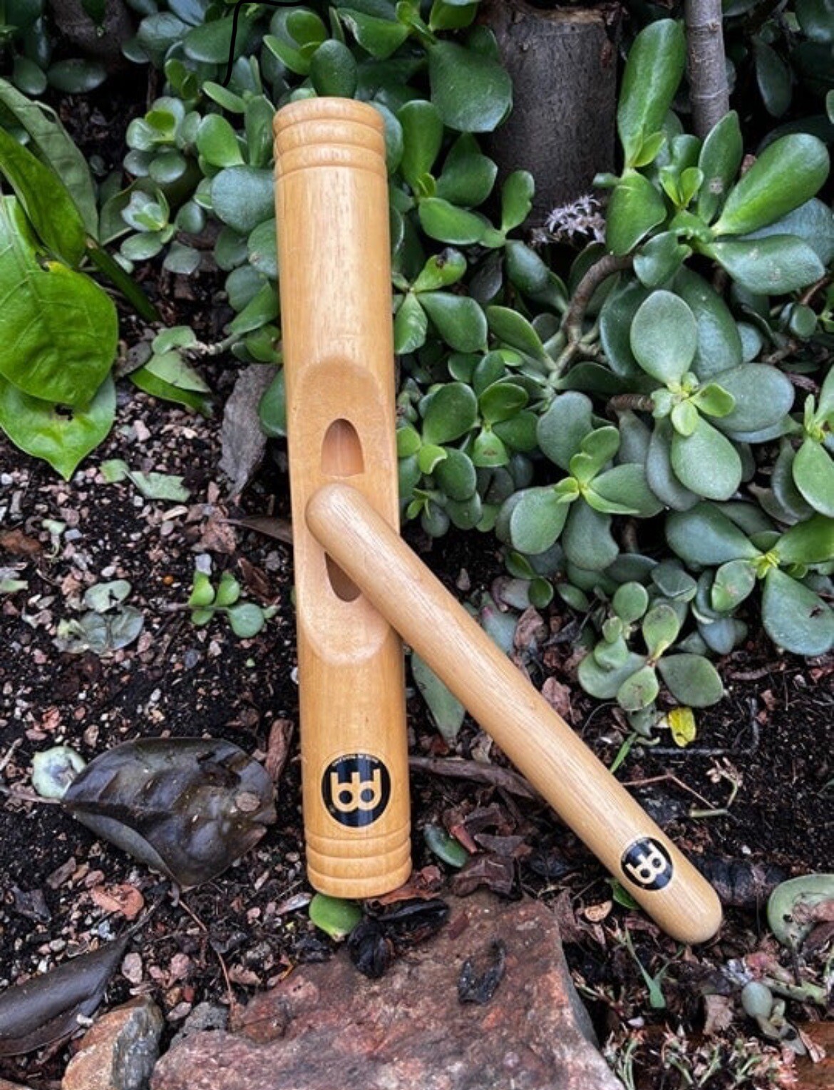 Hand carved wooden tribal instrument from Thailand-12x1 inches | eBay