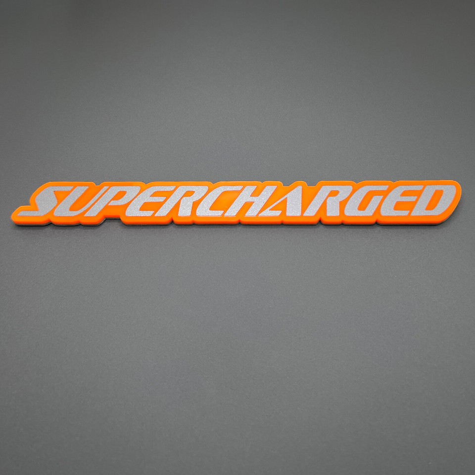 1 SUPERCHARGED Emblem fits Hellcat Charger Challenger Trackhawk ...