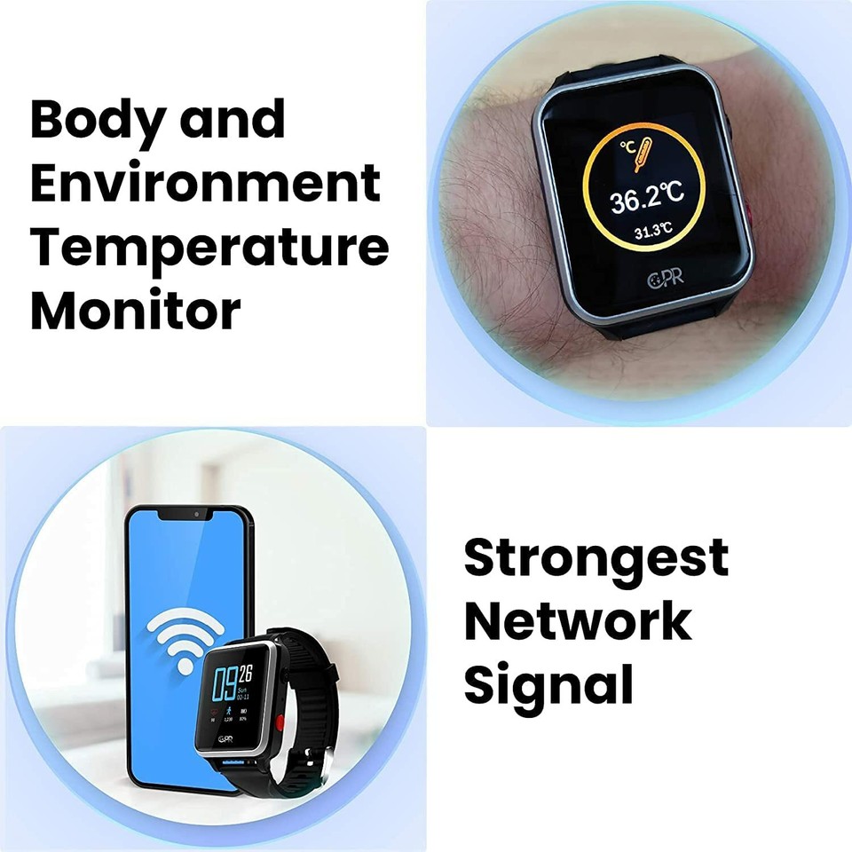 CPR Guardian 3 Elderly SOS Personal Alarm Watch with Fall Detector ...