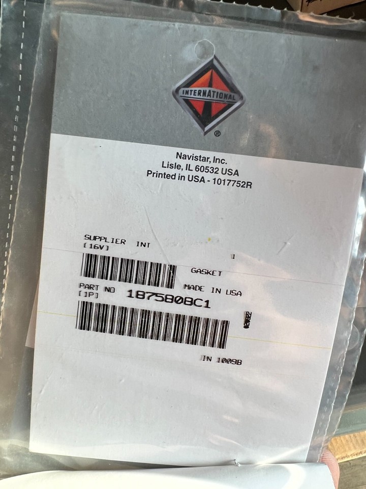 GENUINE NEW OEM INTERNATIONAL EGR COOLER GASKET 1875808C1 | eBay