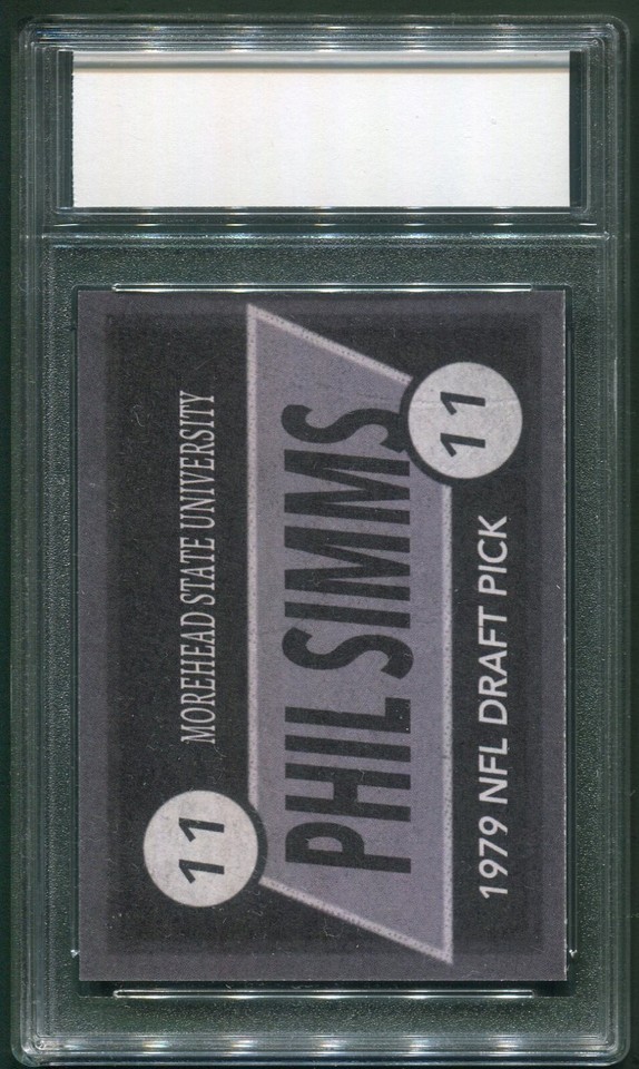 Custom 1979 Phil Simms Morehead State Eagles Draft Pick College ...