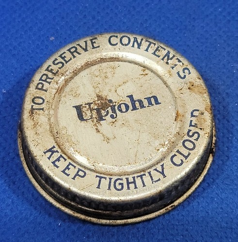 Vintage Upjohn Pills Tin Lid Advertising Collectible | eBay