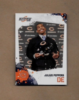 2010 Score Football Julius Peppers Card #43 Hall of Fame! Chicago Bears ...