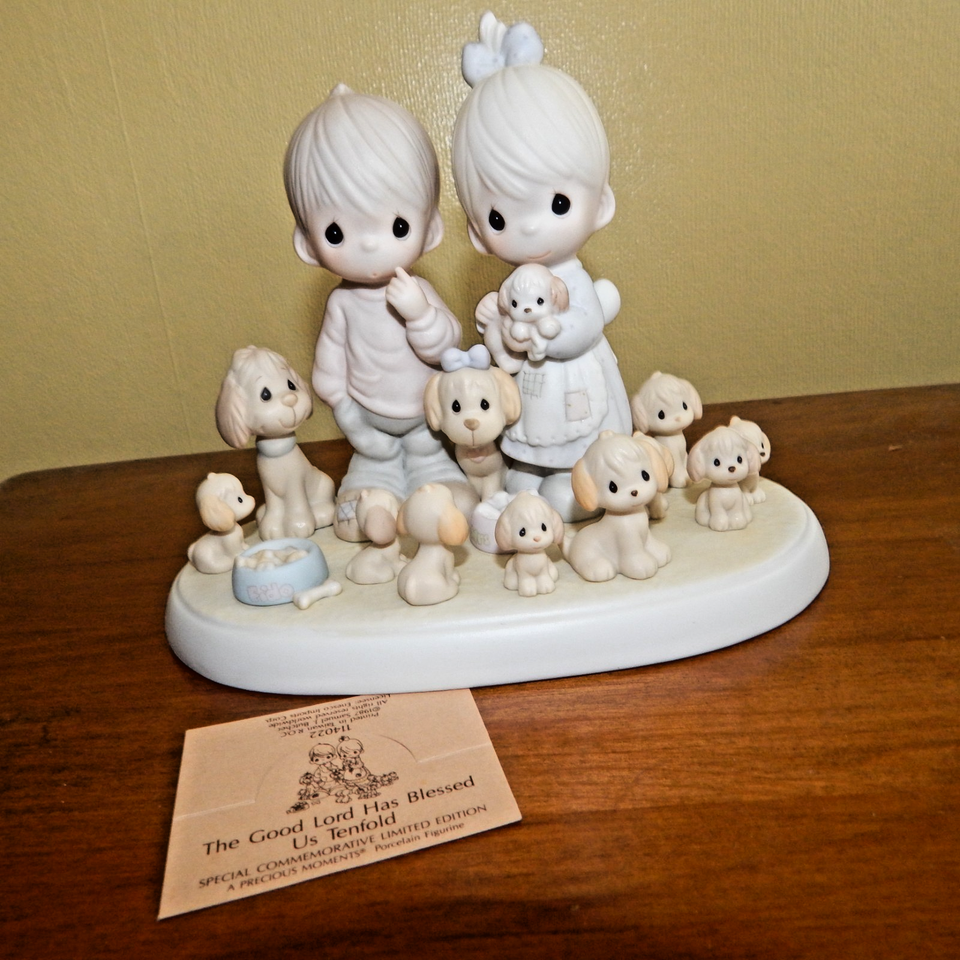Precious Moments 114022 "The Good Lord Has Blessed Us Tenfold" - With ...
