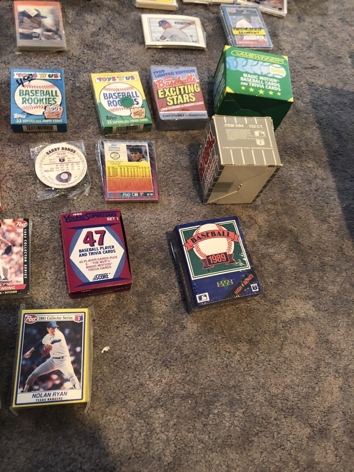 Baseball Card Set Lot-33 Different Baseball Card Sets-Griffey Jr-Ryan ...