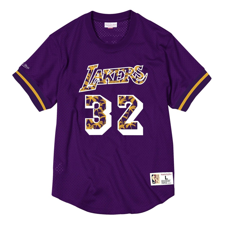 Mitchell & Ness NBA Los Angeles Lakers 1985 Magic Johnson Purple Jersey ...