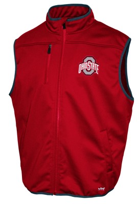 Ohio State Buckeyes Franchise Club Softshell Vest - Red | eBay