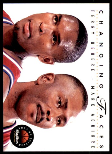 1993-94 SkyBox Basketball Card Terry Dehere/Mark Aguirre Los Angeles ...
