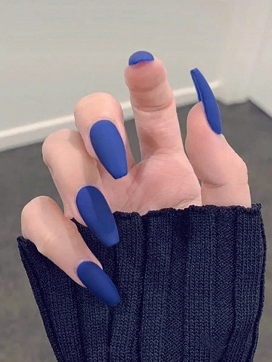 Matte Blue Nail Polish