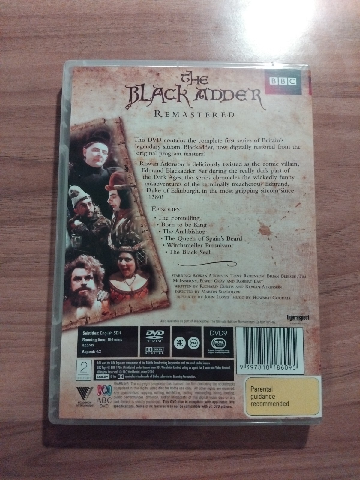 Black Adder : Vol 1 (Remastered, DVD, 2009) LN 9397810186095 | eBay