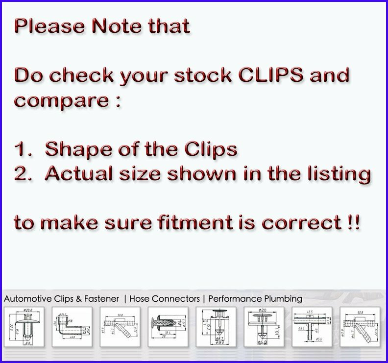 20pcs Fit Toyota 9018906193,9018906237 Front Bumper Nut - Autobahn88 ...