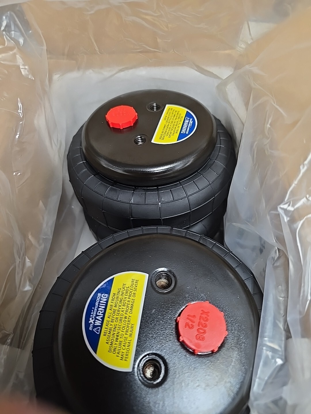 Air Ride Suspension Bag Standard 2500 lb 1/2"npt Single Port Universal ...