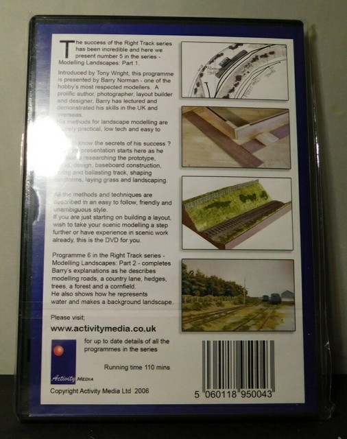 Right Track 5 Modelling Landscapes Part 1 (dvd) Model Railway DVD Bx82 ...