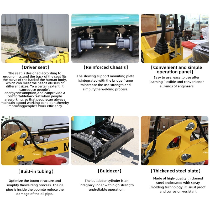 Mini Excavator 1T -1.8T Digger 13.5hp Tracked Crawler Kubota B&S Engine ...