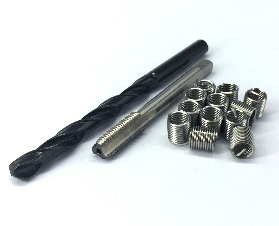 M12x1.25 Thread Repair Kit Tap and Drill bit Helicoil Insert Insertion ...