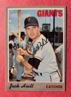 SIGNED JACK HIATT 1970 TOPPS AUTOGRAPHED BASEBALL CARD - GIANTS | eBay