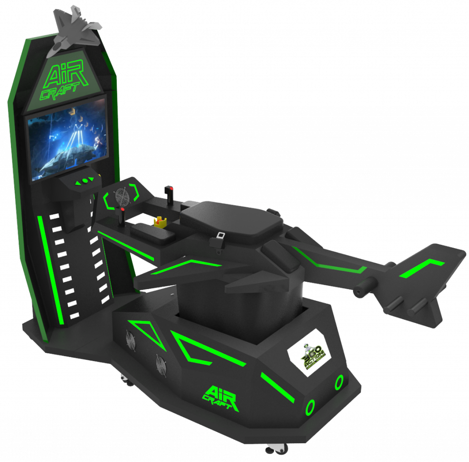 Arcade Virtual Reality Motion VR Ride Aircraft Simulator Demo Low Use ...