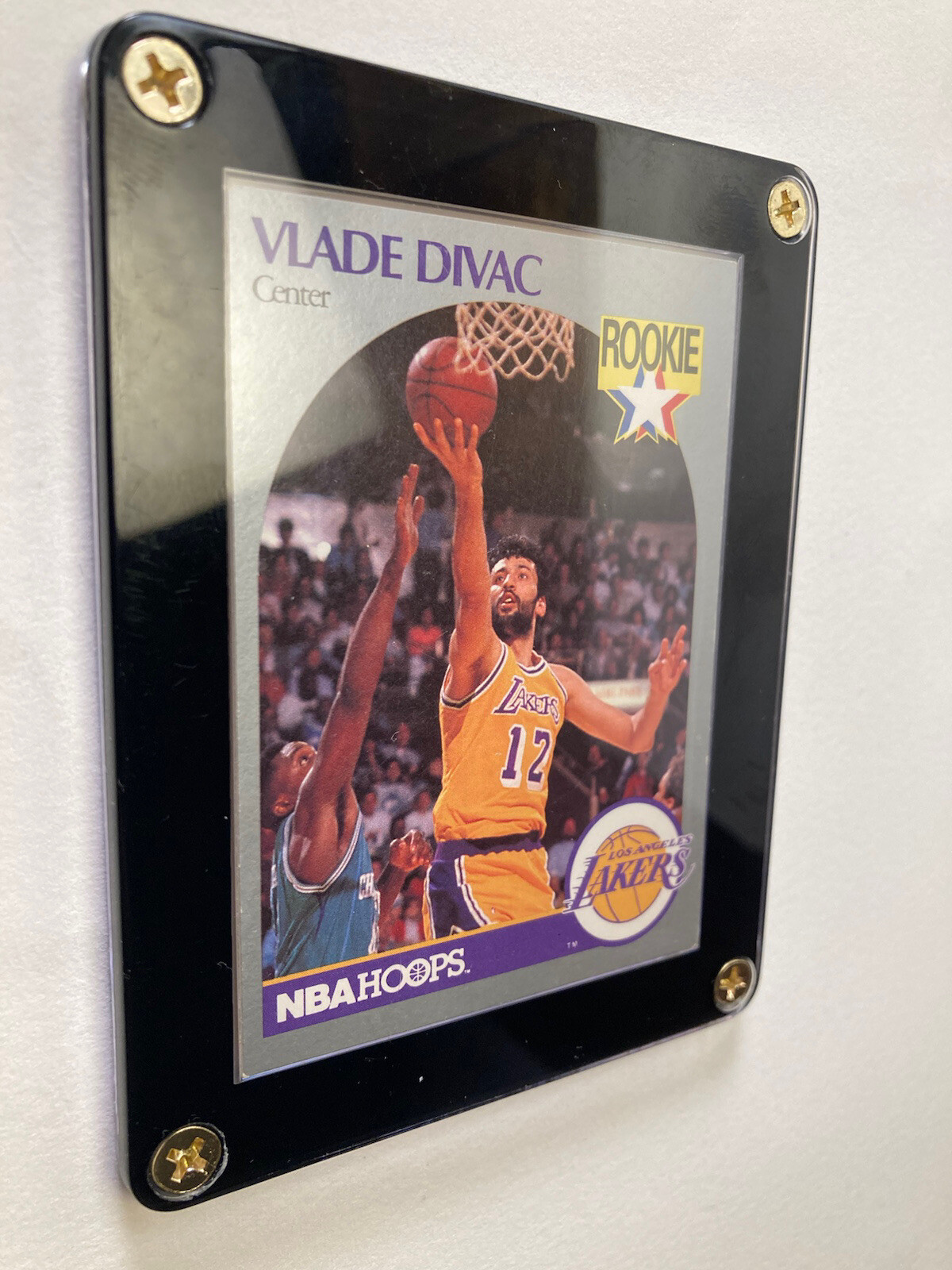 Vlade Divac Rookie Card #154 NBA Hoops LA Lakers With Ultra Pro Case ...